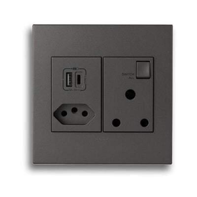 LEGRAND ARTEOR PMONU44MM SA+SLIMLINE+USB SOCKET, MAGNESIUM – Discount ...